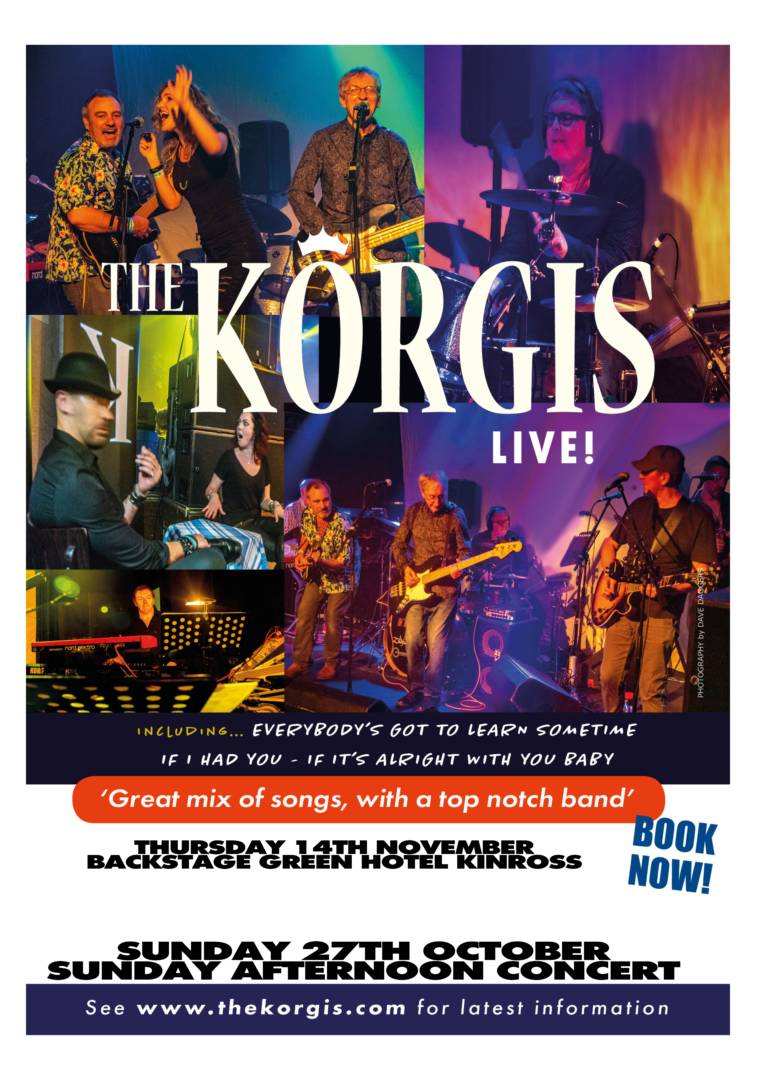 The Korgis Play Backstage Kinross In November 2019 - Mundell Music